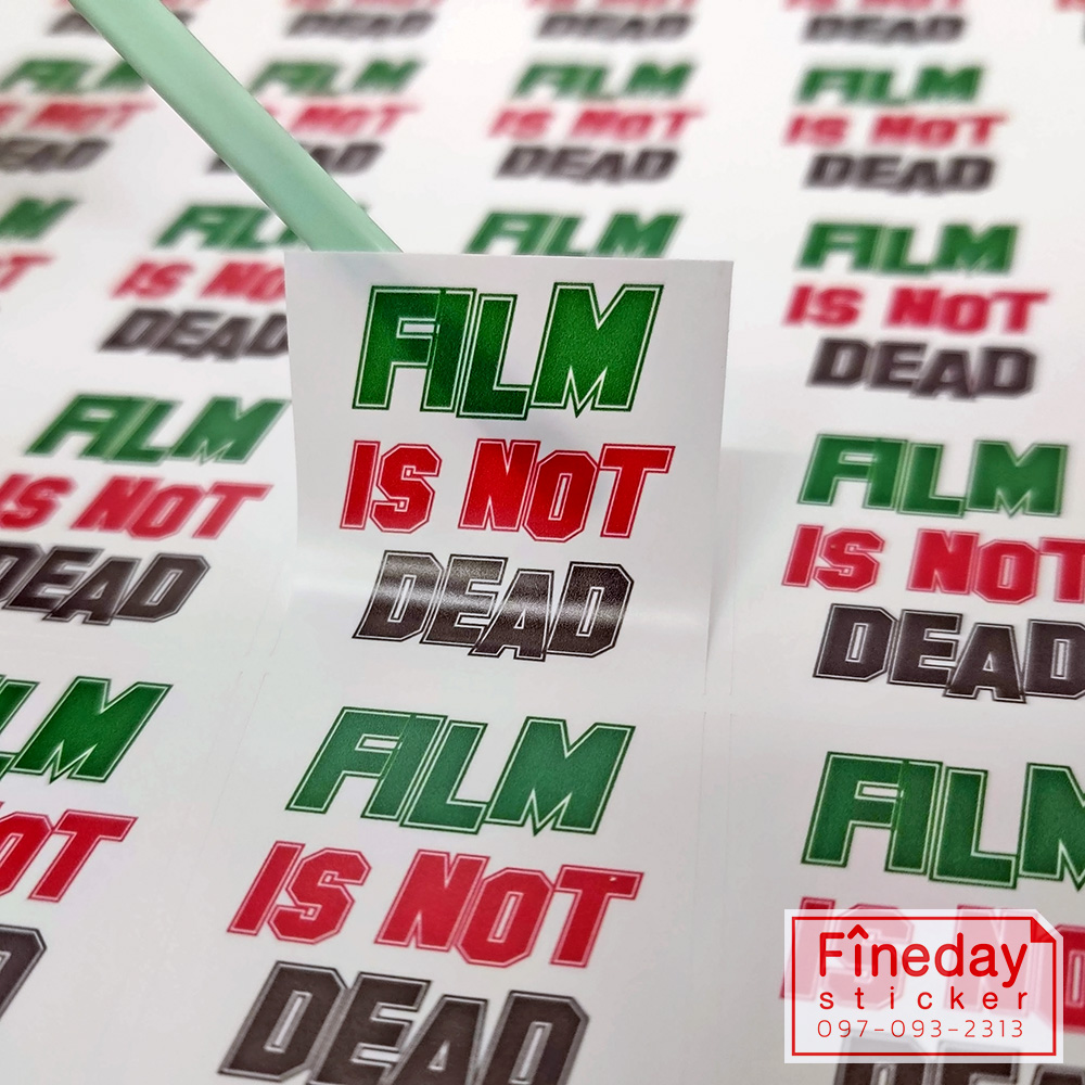 สติ๊กเกอร์ ผลิตภัณฑ์ แบรนด์สินค้า FILM IS NOT DEAD - Fineday Sticker ...